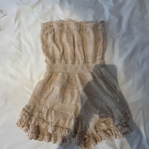 Urban Outfitters | Pants & Jumpsuits | Urban Outfitters Beige One Piece ...